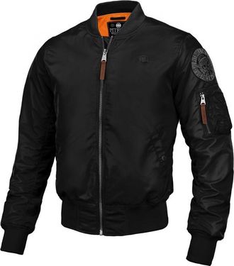Pitbull Jacke Herren im Flyers Bomber Stil, Bomberjacke mit Logo, Bequeme Übergangsjacke, Männer Bomber Jacke, Activewear Fliegerjacke - XXL