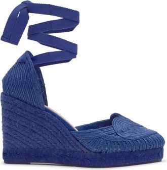 Castaner Femme, Chaussures, Bleu, Taille: 39 EU Cacia Espadrille Wedge