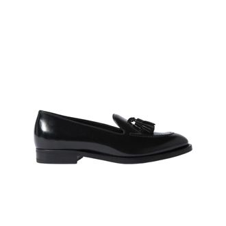 Scarosso Sienna Schwarze Loafer mit Quasten - - Shoes - Damen - Schwarzk - 37 1/2 EU