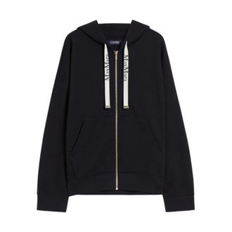 Max Mara Femme, Sweatshirts et sweats &agrave; capuche, Noir, Taille: 36 FR SmmJour SweaT-shirt zipp&eacute;