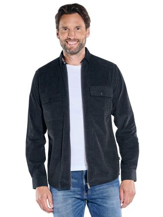 Engbers Herren Herren Overshirt strukturiert, Saphirblau, 39649, Saphirblau in Gr&ouml;&szlig;e XXL
