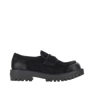 Prada Suede leather loafers with logo Man 7