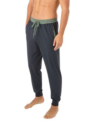 CALIDA Herren Pyjamahose grau Modal unifarben
