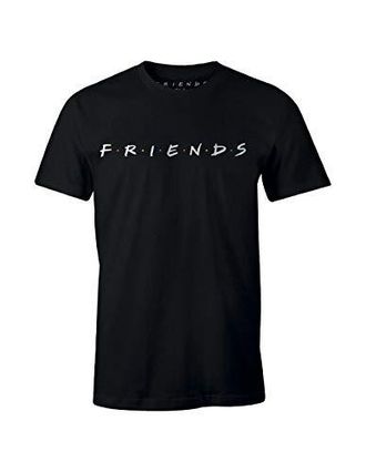 Cotton Division FRIENDS MEFRIENTS003_S T-Shirt, Noir, S Homme