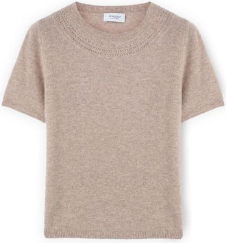 Motivi Femme, Pulls, Rose, Taille: 36 FR Pull en cachemire &agrave; manches courtes