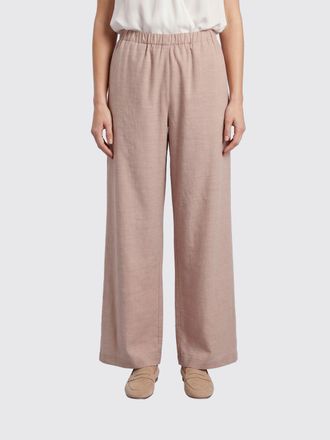 Fabiana Filippi Pantalon &eacute;vas&eacute; en laine m&eacute;lang&eacute;e &agrave; taille mi-haute &eacute;lastiqu&eacute;e