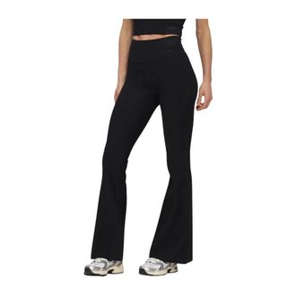 Bj&ouml;rn Borg Studio Ribbed Flare Tights - - Trousers - Damen - Schwarzk - XS