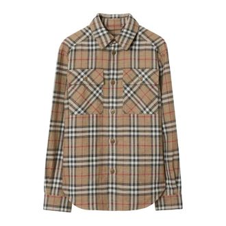 Burberry Heritage Plaid Button-Front Flanellhemd - - Shirts - Herren - Mehrfarbig - M