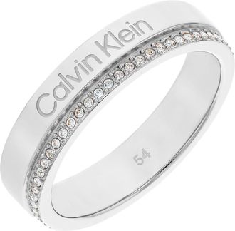 Calvin Klein Ring für Damen Kollektion MINIMAL LINEAR mit Kristallen - 35000200B