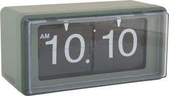 Karlsson Wanduhr Retro Boxed Flip - Dschungelgrün - 20x10x10cm - Rechteck - Thermoplast - Wanduhr Modern Wohnzimmer - Wanduhren