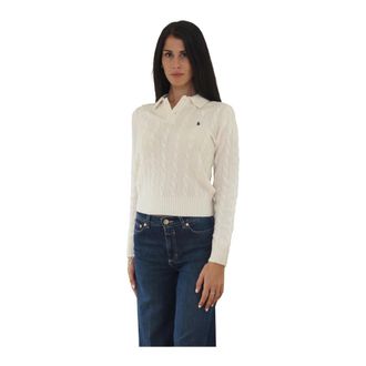 Ralph Lauren Pull polo en laine - XS- CRM - Femme - Pulls - Beige - Taille: 36 FR
