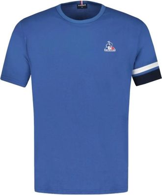 Le Coq Sportif Heritage Tee - - Tops - Herren - Blau - M