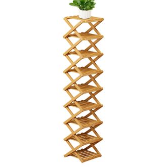 Generic Aus Holz - Vertikaler -Organizer | Schuhaufbewahrung F&uuml;r Eingangsbereich, Flur, Schrank, Garage, Waschk&uuml;che, Badezimmer, Wohnung, Funktionales Design 