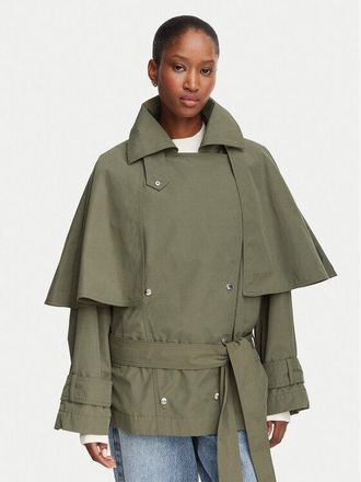 HUGO BOSS Tenchcoat C_Calisetta 50563248 Dunkelgr&uuml;n Regular Fit