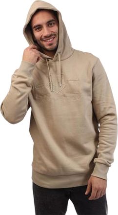 GANT Archive Shield Kapuzenpullover f&uuml;r Herren, Regul&auml;r (Beige)