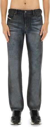 Diesel Cotton-Blend Denim Jeans - Blue