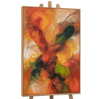 Yohji Yamamoto Art Schöne Acryl Gemälde Herbsttanz auf Leinwand handgemalt mit Rahmen Wandbild Wohnzimmer modern Wohndekor Bilder Büro echte Kunst 140x100 cm