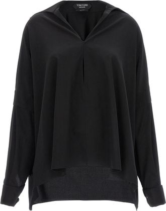 Tom Ford chemise &agrave; coupe ample - Noir