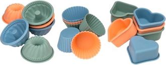 Lurch Flexi Starter Mini Cakes Backformen - 18er Set f&uuml;r Muffins, Herzen und Gugelhupf