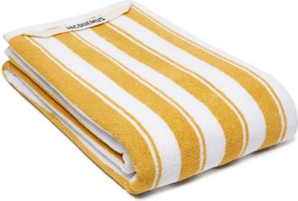 Jacquemus The Rayures Strandtuch - Gelb