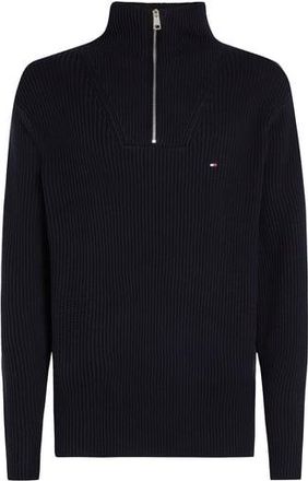 Tommy Hilfiger Pull en tricot c&ocirc;tel&eacute; &agrave; demi-zip