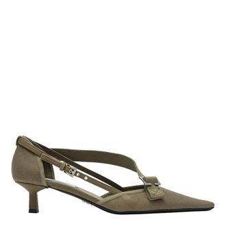 Prada Canvas Pumps - - Shoes - Damen - Gr&uuml;n - 36 EU