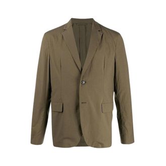 Acne Studios Klassischer Baumwollblazer mit fallendem Revers - - Jackets - Herren - Gr&uuml;n - L
