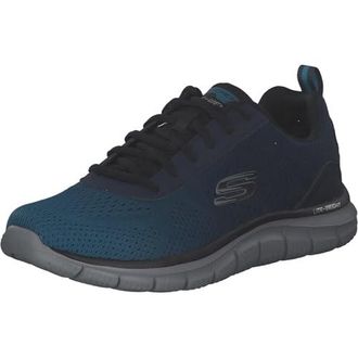 Skechers Baskets Track Ripkent pour Homme, Bleu, 41.5 EU