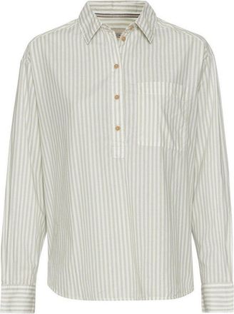 Camel Active Langarmbluse Gestreifte Bluse aus reiner Baumwolle