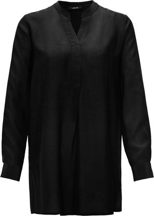 OPUS Damen Langarmbluse | Tunikabluse FACURA Loose aus Viskose Black, 40