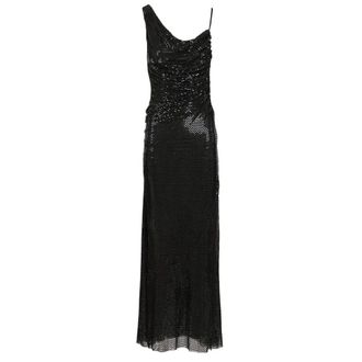 Self Portrait Maxikleid mit Strass-Applikationen - - Dresses - Damen - Schwarzk - XS