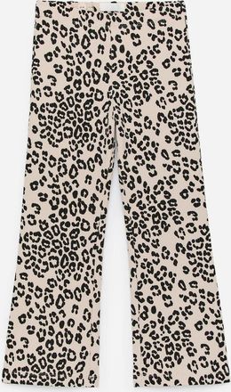 Arket Ausgestellte Gerippte Leggings -Beige