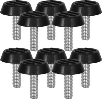 FOMIYES Alipis 20st&uuml;cke Verstellbare M&ouml;belgleiter mit Schrauben rutschfeste Gummibeschichtung Bodenschutz f&uuml;r Tische St&uuml;hle Sofas und B&uuml;rost&uuml;hle Einfach zu Mo