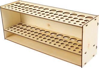 Supvox Aufbewahrungsregal f&uuml;r Malpinsel und Marker Wandmontierter Organizer mit 67 F&auml;chern Geeignet f&uuml;r K&uuml;nstlerbedarf und Bastelarbeiten