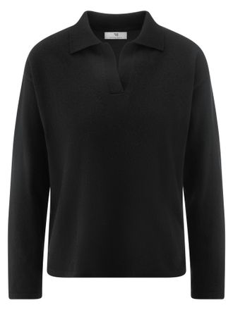 Peter Hahn Polo-Pullover Peter Hahn schwarz