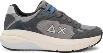 Sun 68 Baskets Jupiter Suede avec Logo Gris Moyen, gris, 43 EU