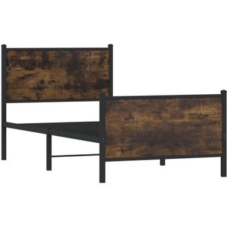 vidaXL Metallbett ohne Matratze R&auml;uchereiche 80x200 cm Vidaxl