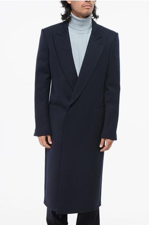 Alexander McQueen Wool Coat with Hidden Buttoning size 48