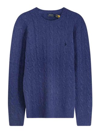 Polo Ralph Lauren Pull Col Rond - Bleu Fonc&eacute;