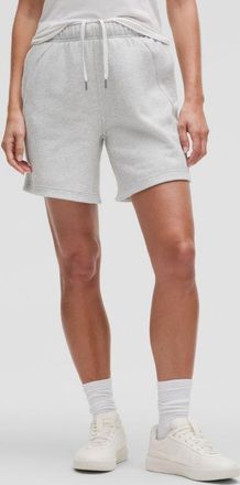 lululemon Short Scuba Oversized taille mi-haute pour Femmes - 18 cm - Light Gris - Taille XS
