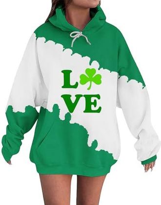 Generic Sweat à capuche surdimensionné avec imprimé drapeau irlandais, couverture en flanelle portable pour homme et femme, super doux, chaud et confortable a