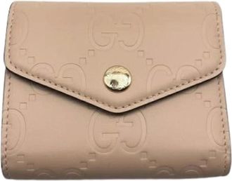 Gucci Portefeuille Pre-owned (tri-fold) - Femme - Pre-owned - Beige - Taille: ONE Size