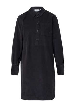 Comma Minikleid Kleid Hemdblusenkleid aus Feincord
