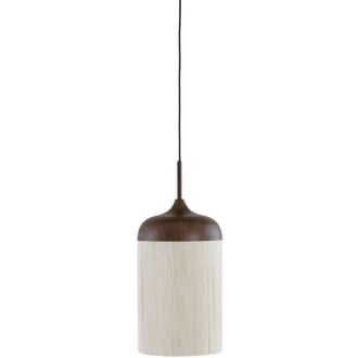 Light & Living Light&living - h&auml;ngeleuchte - Dania - beige braun - baumwolle