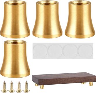 Generic Schreibtisch Beine, 4 St&uuml;cke Ersatz F&uuml;&szlig;e F&uuml;r Kleiderschr&auml;nke, Rutschfeste M&ouml;belf&uuml;&szlig;e F&uuml;r Bett Nachttisch Schrank Schreibtisch Stuhl Sofa