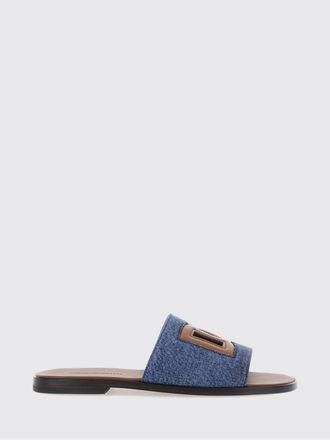 Dolce & Gabbana DG Light Slides von aus Baumwolldenim mit DG-Monogramm
