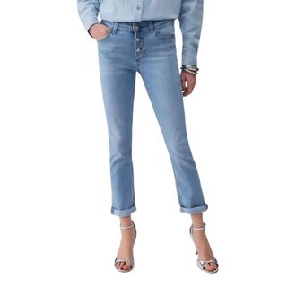 Liu Jo Femme, Jeans, Bleu, Taille: W25 Monroe Cropped Jeans