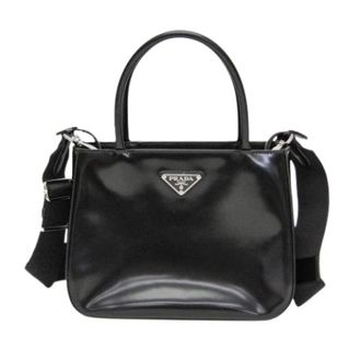 Prada Pre-owned Brushed leather Spazzolato - Femme - Pre-owned - Noir - Taille: ONE Size
