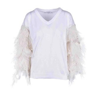 Brunello Cucinelli Luxuri&ouml;se Baumwollbluse - - Knitwear - Damen - Wei&szlig; - M