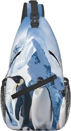 Generic Sac &agrave; dos &agrave; bandouli&egrave;re avec photo de famille pingouin (2) - Sac &agrave; dos de voyage pour homme - Sac &agrave; dos de randonn&eacute;e